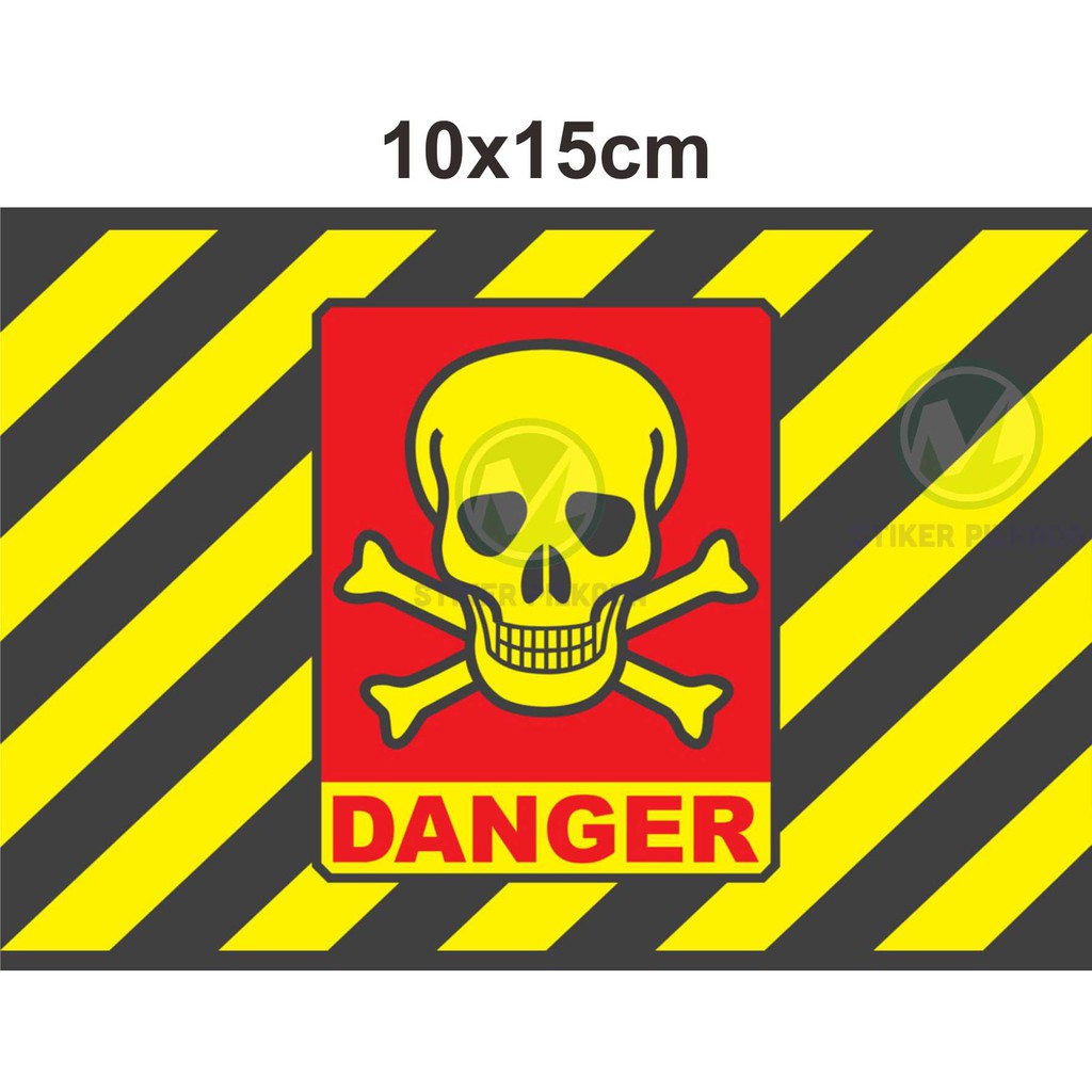 Jual stiker danger 10x15cm | Shopee Indonesia