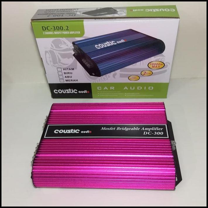 Jual Power Amplifier Coustic Audio Dc300.2 2 Channel Mosfet | Shopee ...