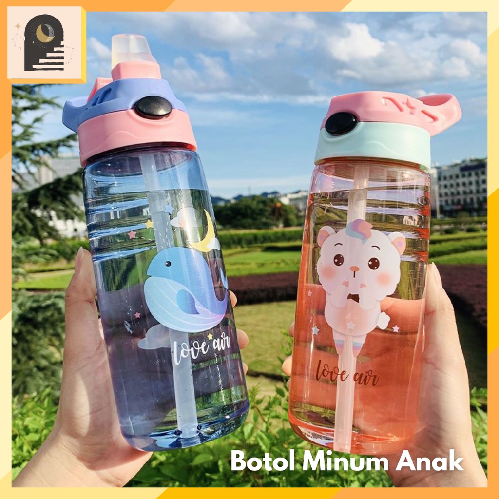 Jual Either.Id Botol Minum Anak Air 550ml/Botol Anak Karakter animal ...