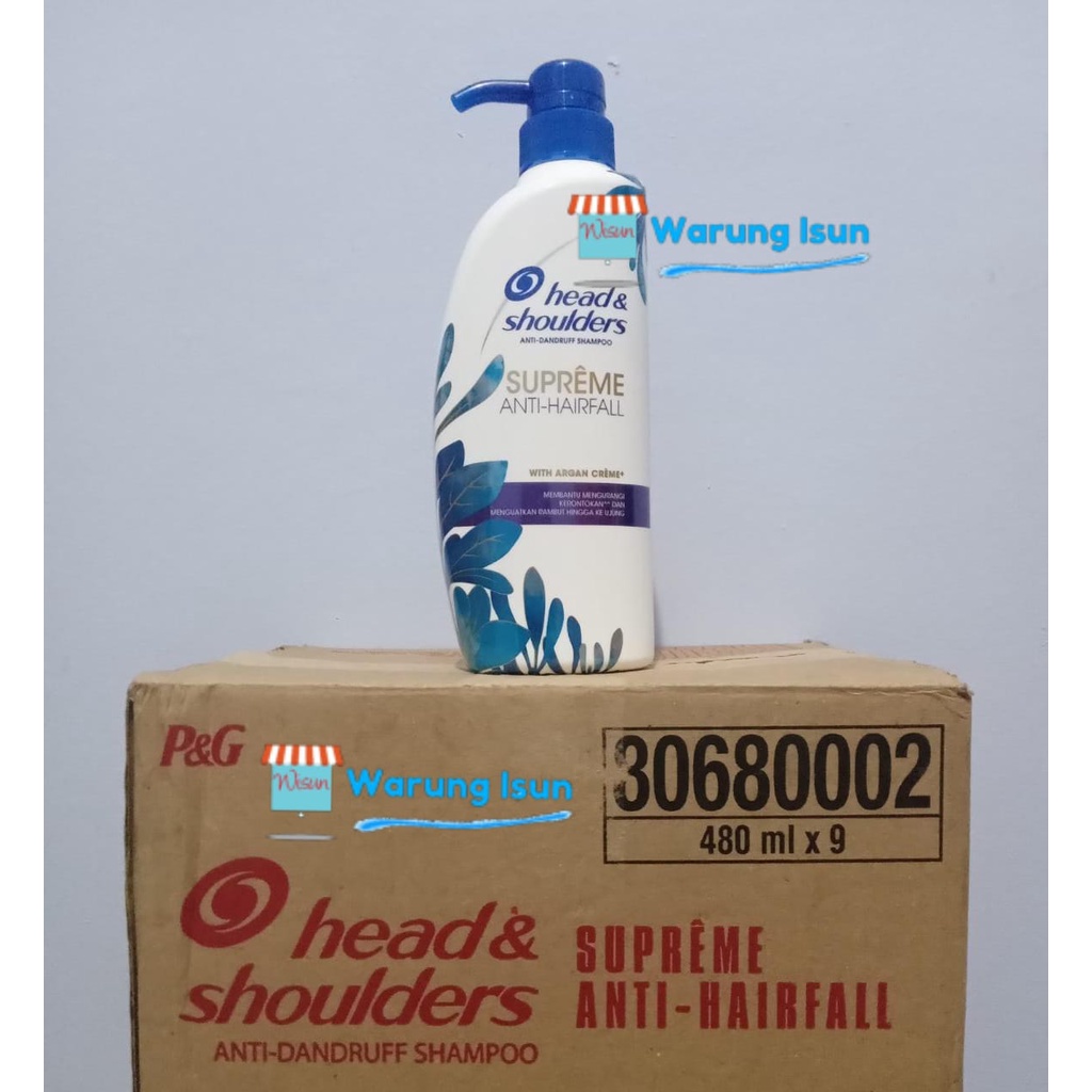 Jual Shampoo Head & Shoulders Supreme Anti Hair Fall 480 ml EXP 2025 ...