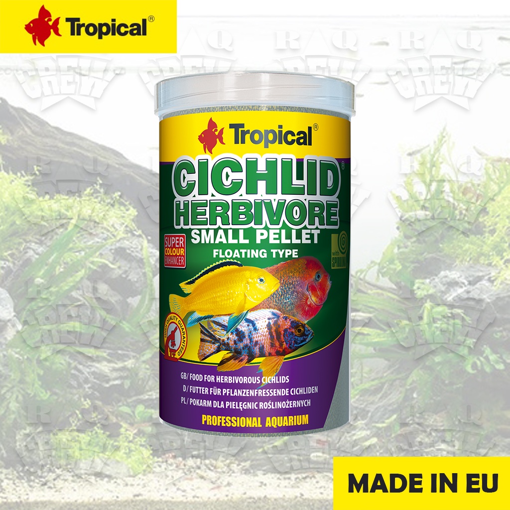 Jual TROPICAL Cichlid Herbivore Small Pelet Pakan Vitamin Makanan Ikan ...