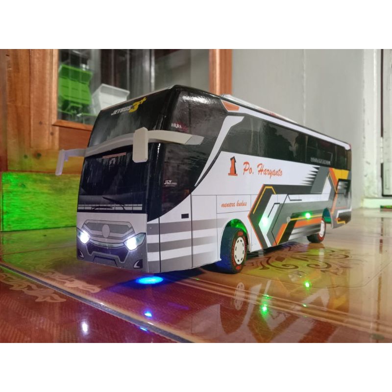 Jual miniatur bus telolet remot control p 39 cm | Shopee Indonesia