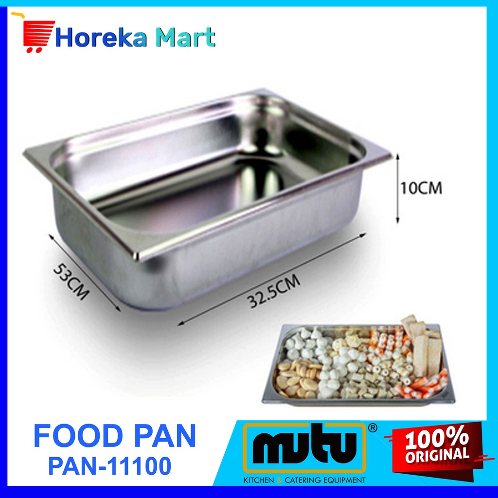 Jual Food Pan Stainless Mutu PAN-11100 | Wadah Tempat Sayuran Prasmanan ...