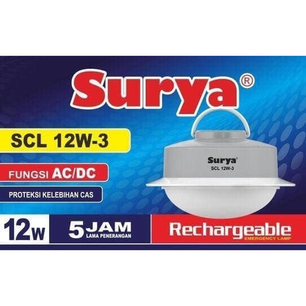 Jual LED Emergency Rechargeable SURYA SCL 12w Model Lentera Camping ...