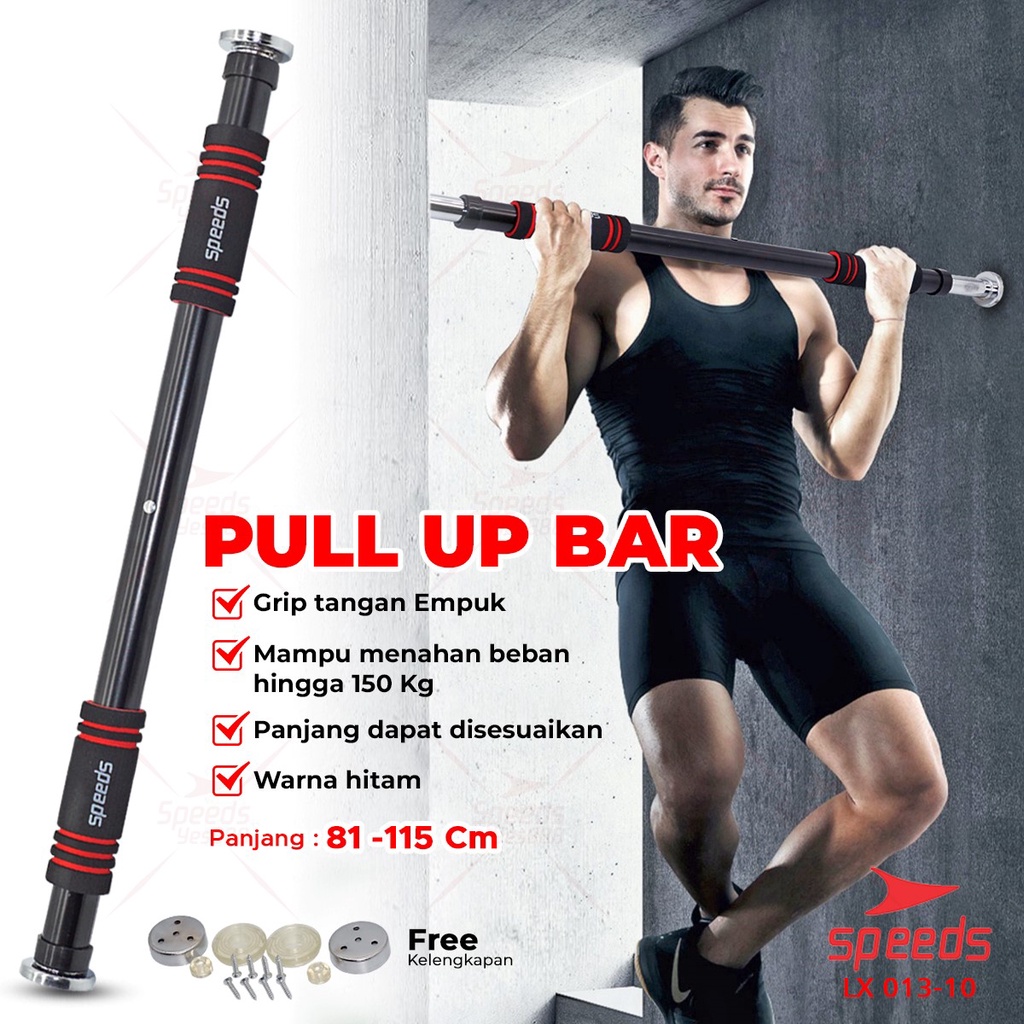 Jual SPEEDS Alat Fitness Pull Up Bar Chin Up Bar Panjang Dapat ...