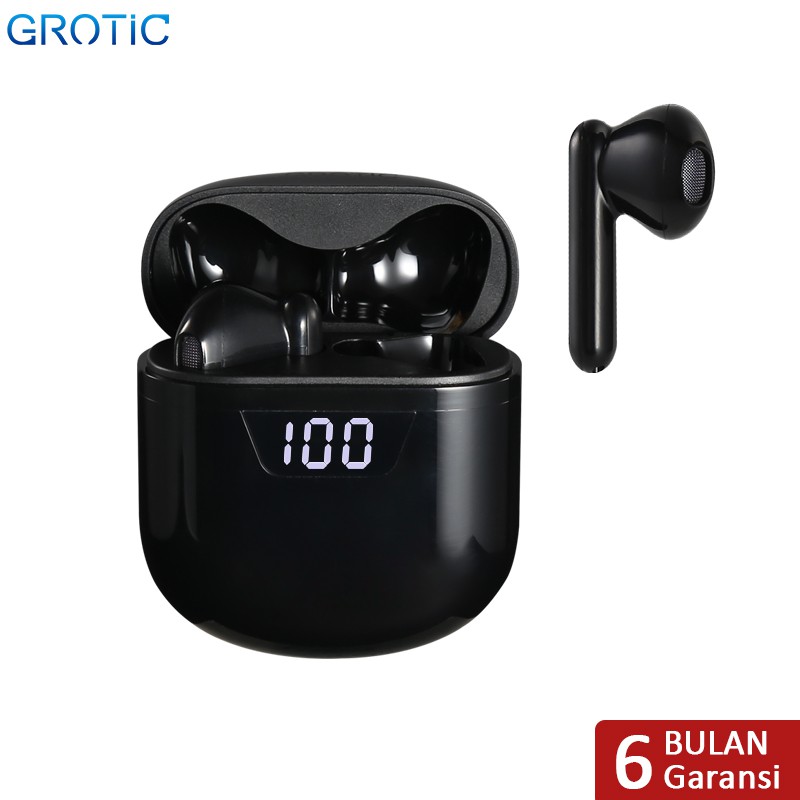Jual GROTIC Headset Bluetooth HD Stereo HIFI TWS Earphone Wireless J55 ...