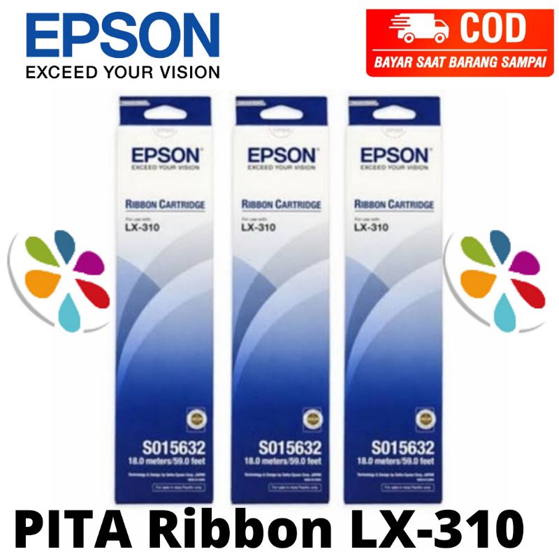Jual PITA EPSON LX-310 RIBBON CARTRIDGE LX-310 komplit rumah & pita nya ...
