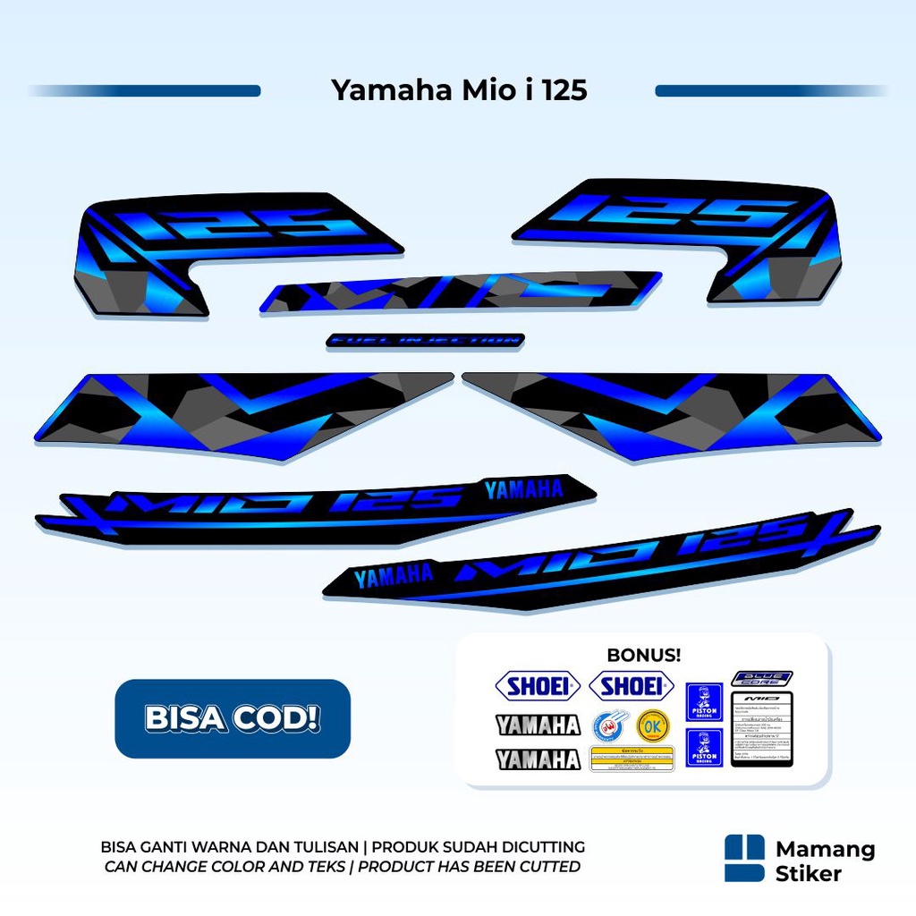 Jual Striping Yamaha Mio M3 Variasi Camo (54) Original Mio i 125 125i ...