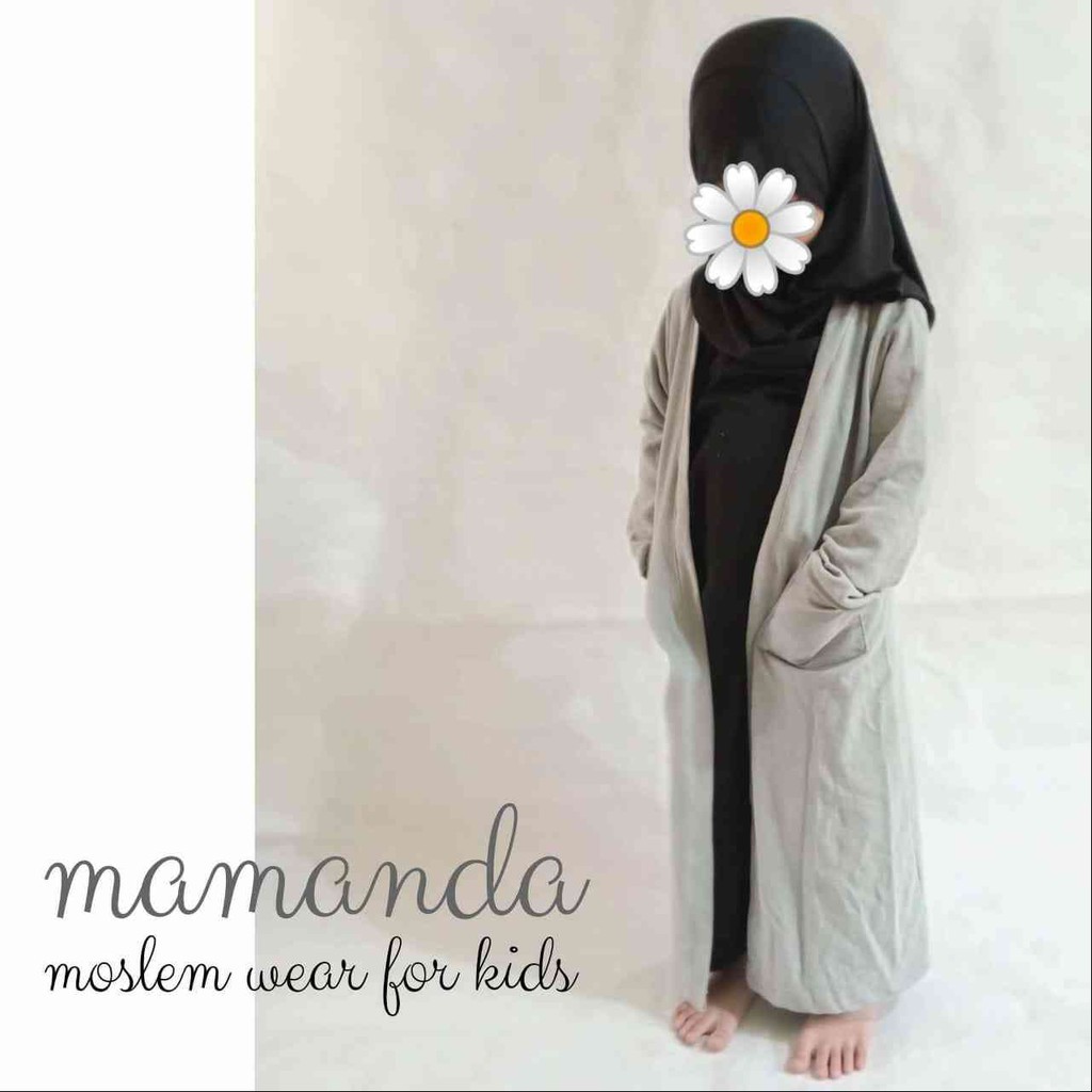 Jual Outer Anak Polos Misty Grey | Shopee Indonesia