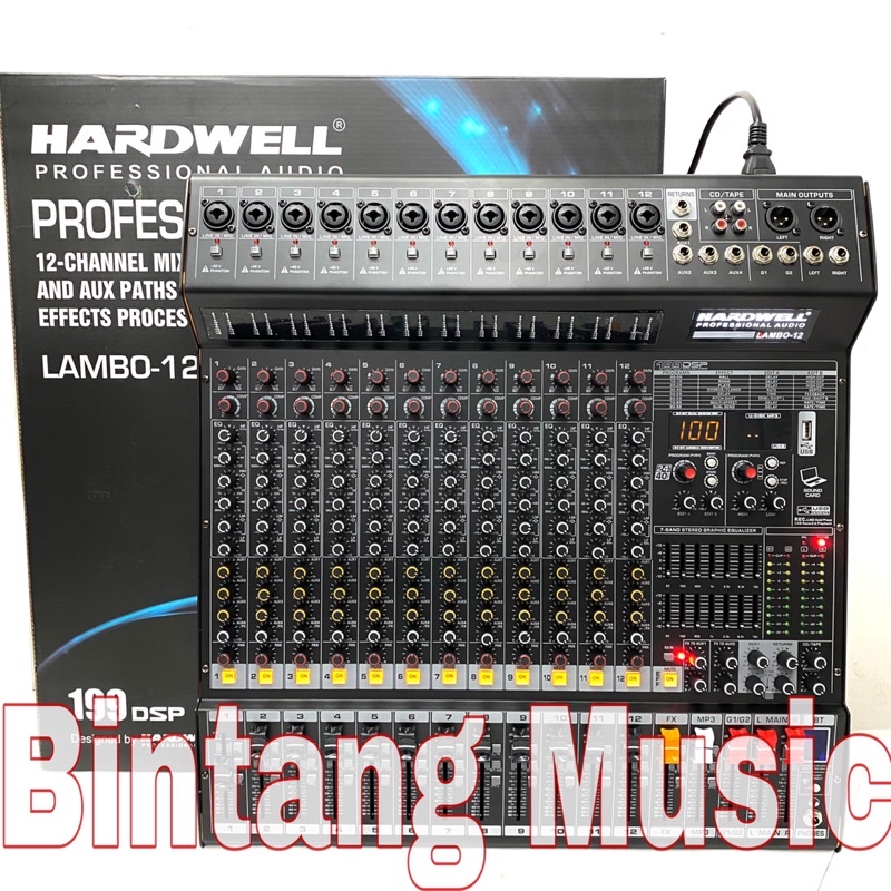 Jual Mixer Hardwell LAMBO12 Original hardwell lambo 12 channel | Shopee Indonesia