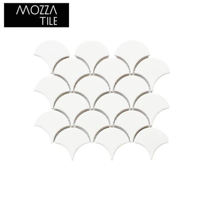 Jual INDAHKERAMIK Mosaic Mozaic Mosaik MOZZA TILE Fan Glossy White ... Jual INDAHKERAMIK Mosaic Mozaic Mosaik MOZZA TILE Fan Glossy White ...