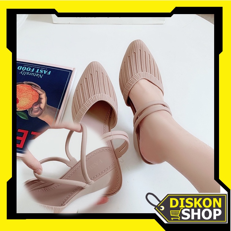 Jual Diskon Shop - S569 Sandal Flat Wanita / Sandal Wedges Wanita ...