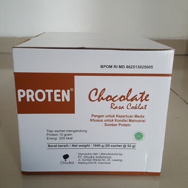 Jual PROTEN COKLAT/VANILA 20SACH/BOX (OTSUKA) | Shopee Indonesia