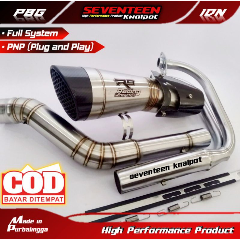 Jual KNALPOT R9 NINJA 250 FI KARBU MONO Z250 MT25 R25 CBR250RR CBR250R ...