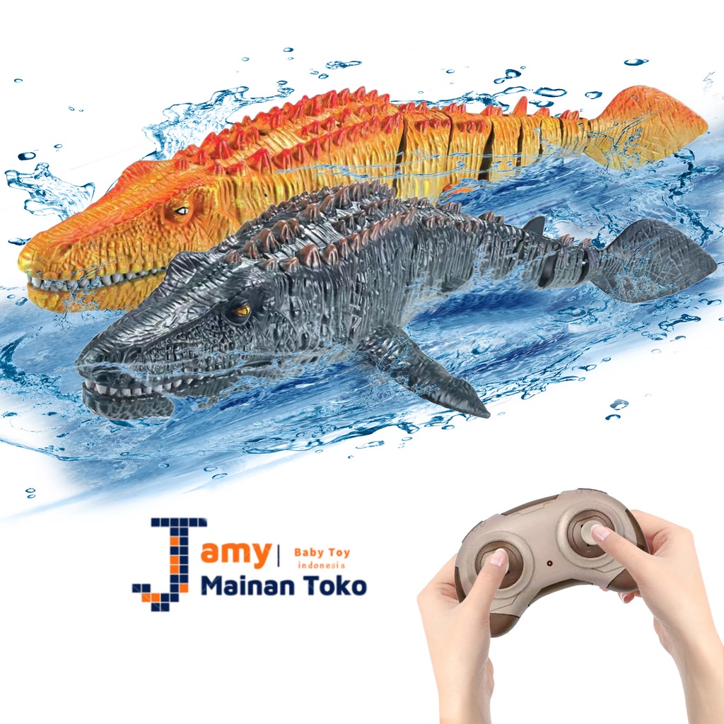 Jual 2.4G Remote Control Model Mosasaurus Ayunan Mainan Air Mainan ...
