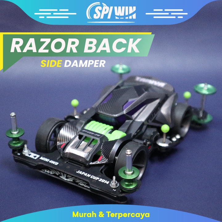 Jual Tamiya SIDE DAMPER Razorback STO 50 Mini 4WD Rakitan | Shopee Indonesia