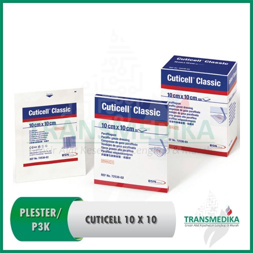 Jual Cuticell Classic 10cm x 10cm Tulle Dressing Paraffin Kasa Steril ...