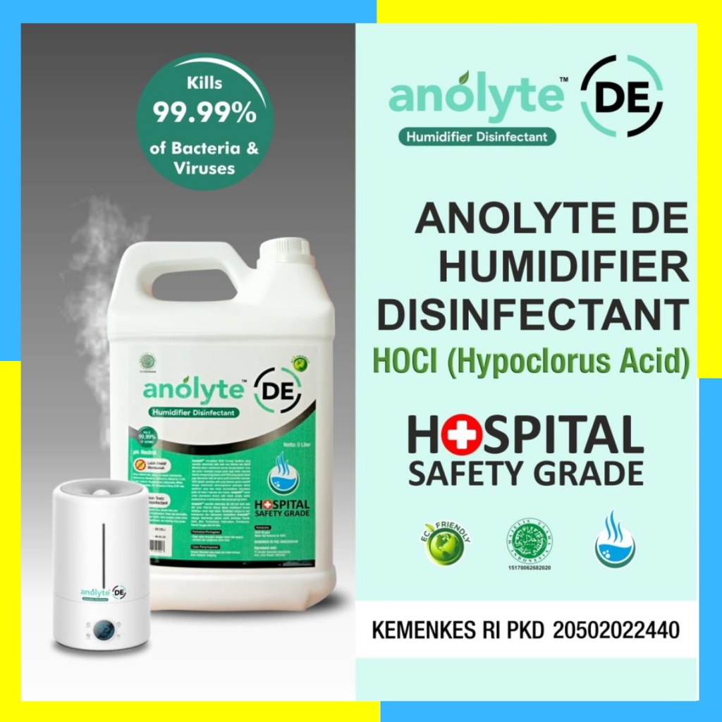 Jual Air Disinfectant Anolyte DE Humidifier 5 Liter, Air Sanitizer ...