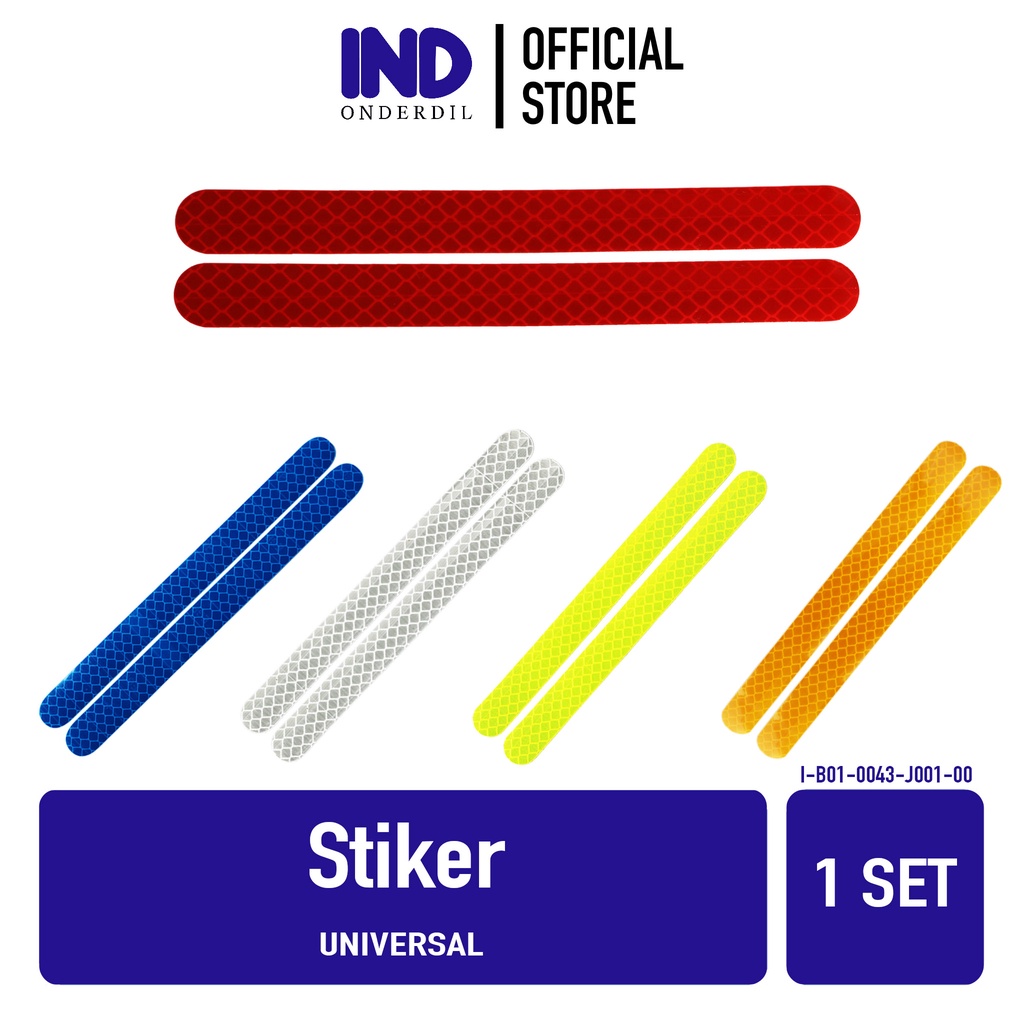 Jual IND Onderdil Stiker-Sticker Anti-Pelindung-Cover Baret Reflektor ...