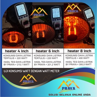 Jual HEATER BULAT MINI PENGHANGAT PEMANAS RUANGAN ELECTRIC 4" 6" 8 ...
