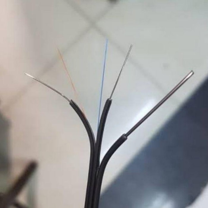 Jual Kabel FO 1Core 2Core FTTH Dropcore 1 2 4 Core Fiber Optik 1 3 ...
