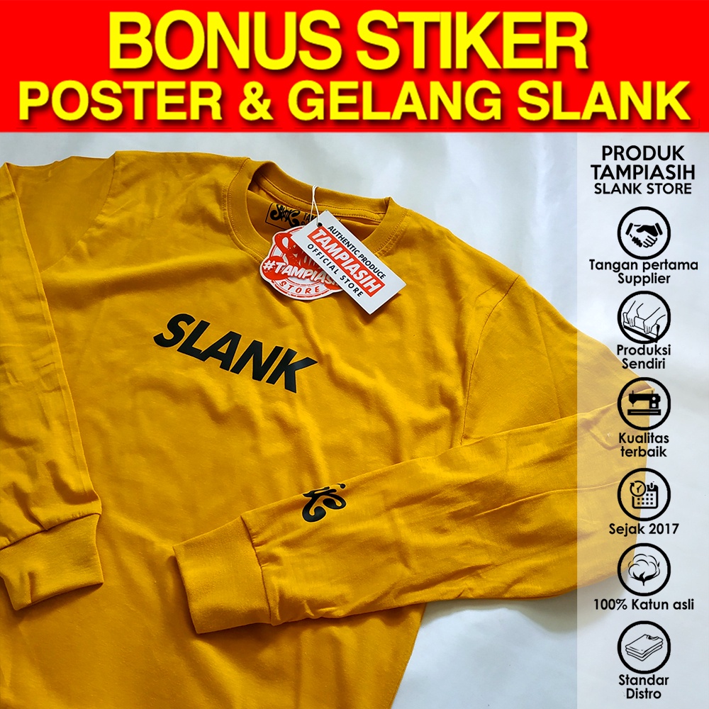 Jual SLANK TEXT - MUSTARD - LENGAN PANJANG - ORIGINAL MADE IN SLANKERS ...