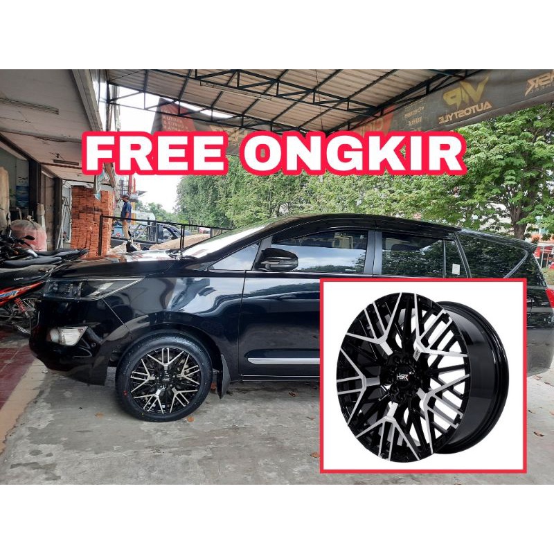 Jual VELG MOBIL TOYOTA INNOVA RUSH TERIOS HSR WHEEL RING 17 R17 plush ban BENAWA BLACK POLISH ...