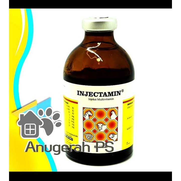 Jual Injectamin 50 ML - Vitamin Hewan Sapi Kambing kucing Anjing ...