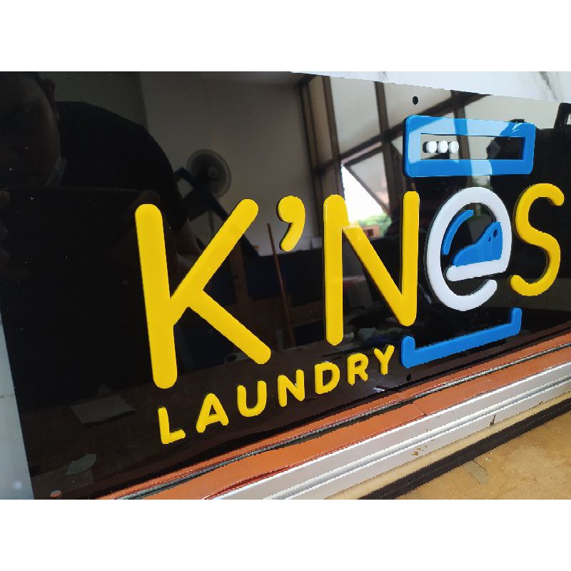 Jual Custom plang toko ukuran 40x40, custom sign age logo akrilik ...