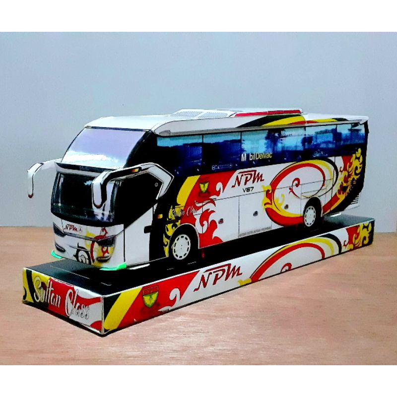 Jual Miniatur Papercraft Bus NPM SR2XHD Sutan Class. | Shopee Indonesia