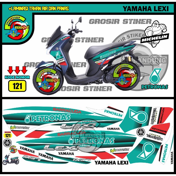 Jual STRIPING VARIASI YAMAHA LEXI PETRONAS | Shopee Indonesia