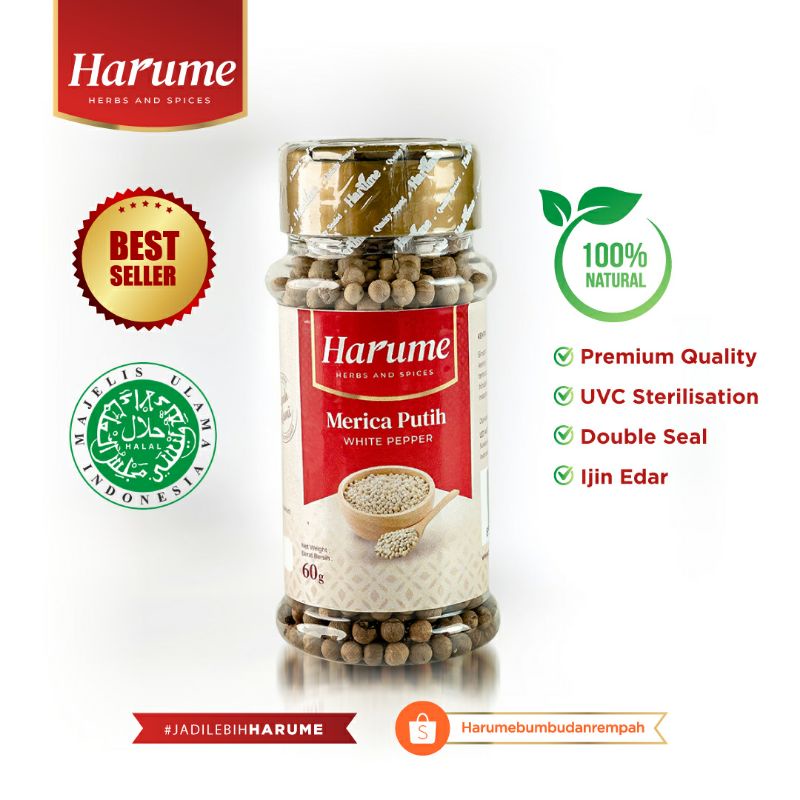 Jual HARUME - Merica Putih (White Pepper) | Shopee Indonesia