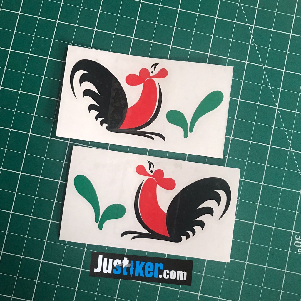 Jual Sticker Ayam Jago, Mangkok Mie Ayam Jago, Sticker Motor, Sticker ...