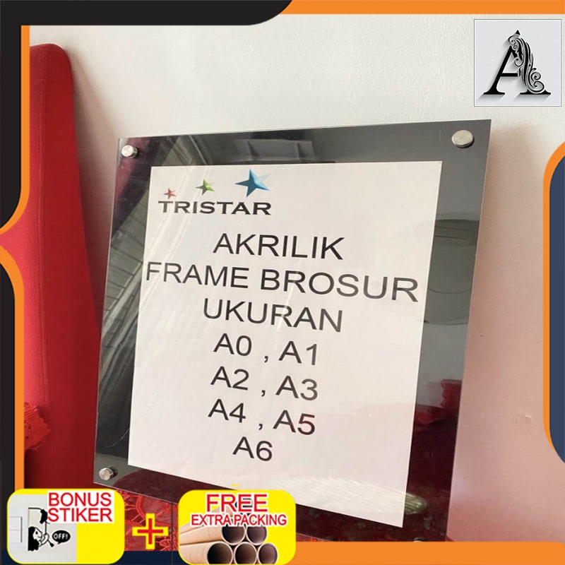 Jual Promo Akrilik Frame Hitam Ukuran A3 Cek Deskripsi 2mm2mm
