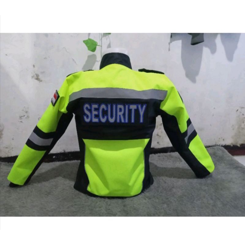 Jual JAKET SECURITY TEBAL LENGKAP BODREL BONUS NAMA | Shopee Indonesia