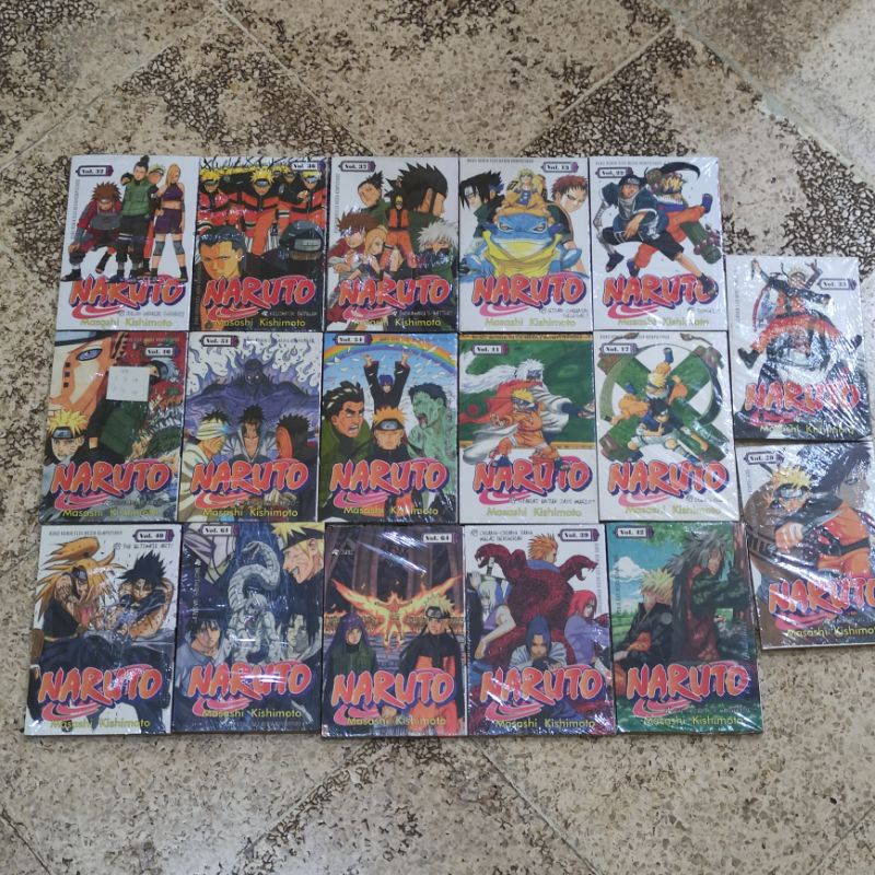Jual komik manga cabutan naruto nomor 11, 13, 17, 22, 29, 32, 33, 36, 37, 39, 40, 42, 46, 51, 54 ...