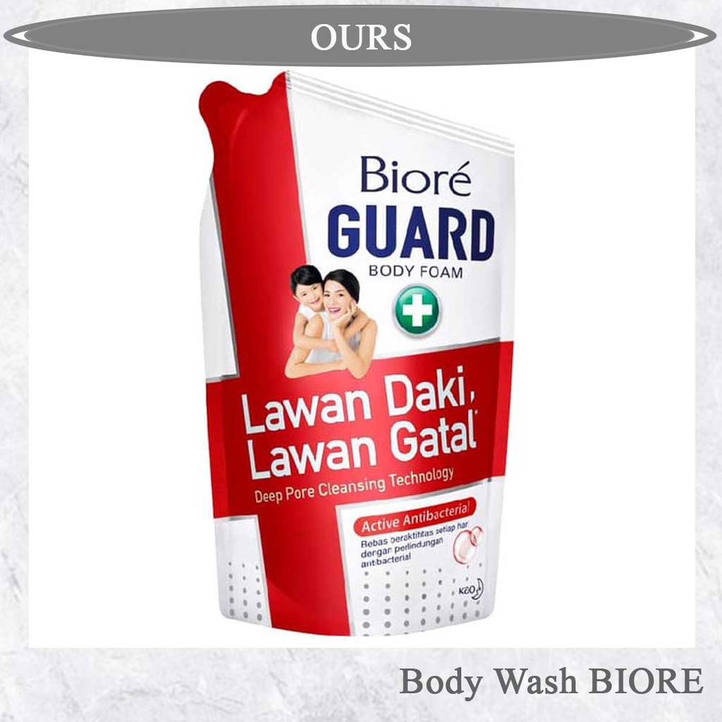 Jual Biore Body Wash Anti Bacterial Antiseptic Plus Refill 400ml ...