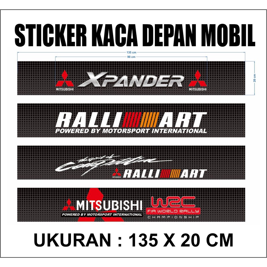 Jual Sticker Sticker Kaca Depan Mobil Atas Mitsubishi EXPANDER ...