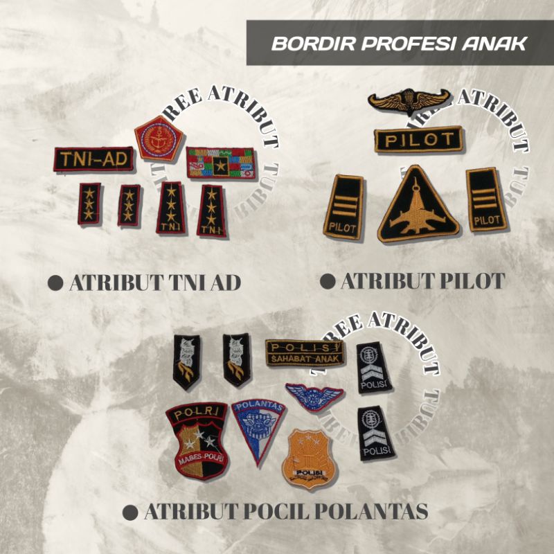 Jual Bordir Atribut Profesi Anak Lengkap | Shopee Indonesia