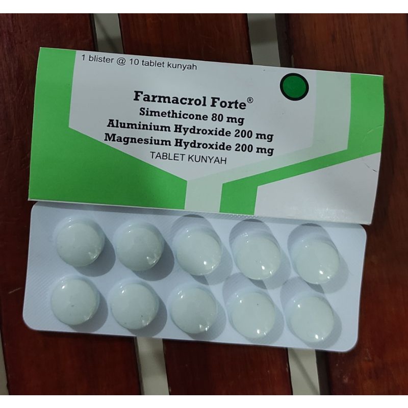 Jual Farmacrol Forte 10 Tablet Kunyah / Obat Maag / Asam Lambung ...