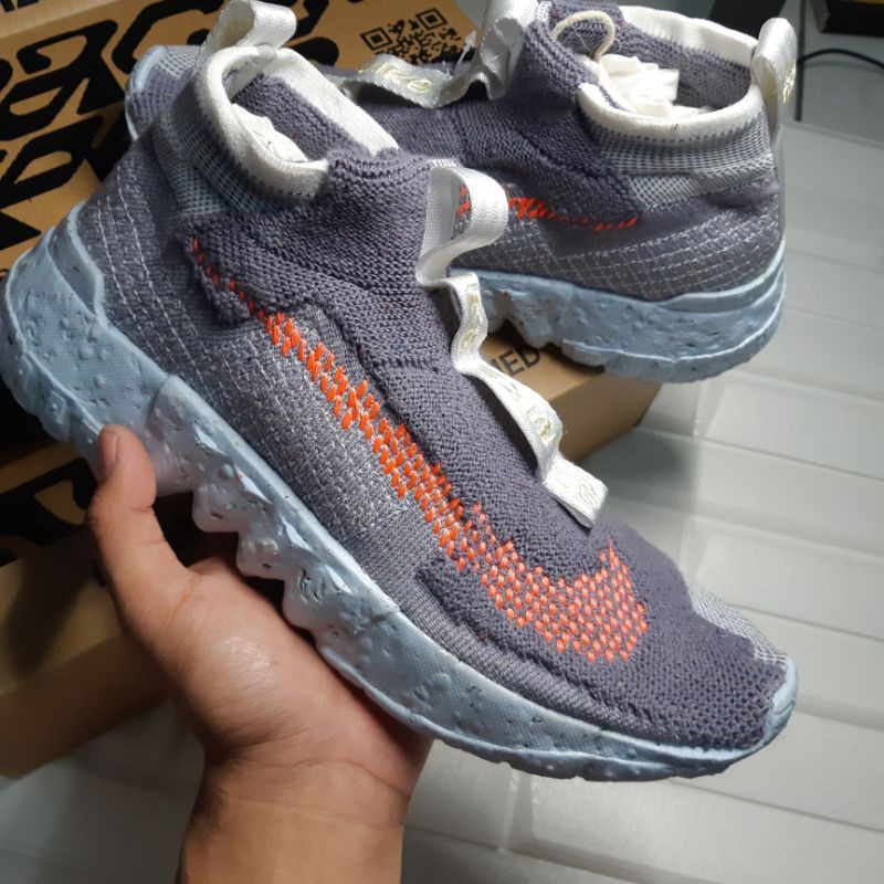 Jual Sepatu Nike Space Hippie 02 Vast Grey Hyper Crimson | Shopee Indonesia