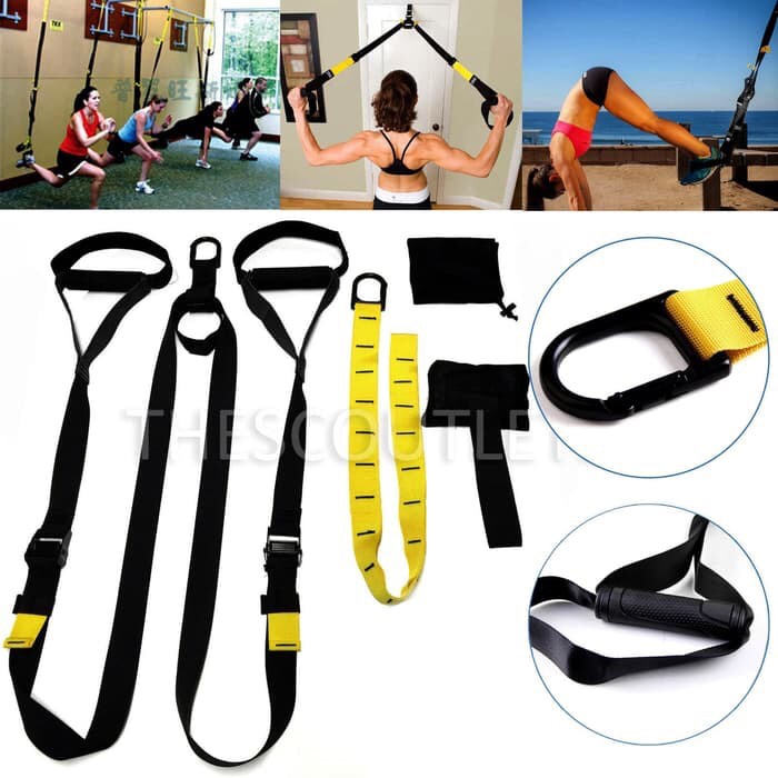 Jual Tali TRX Suspension Body Trainer, Gym, Olahraga Rumah, Tali ...