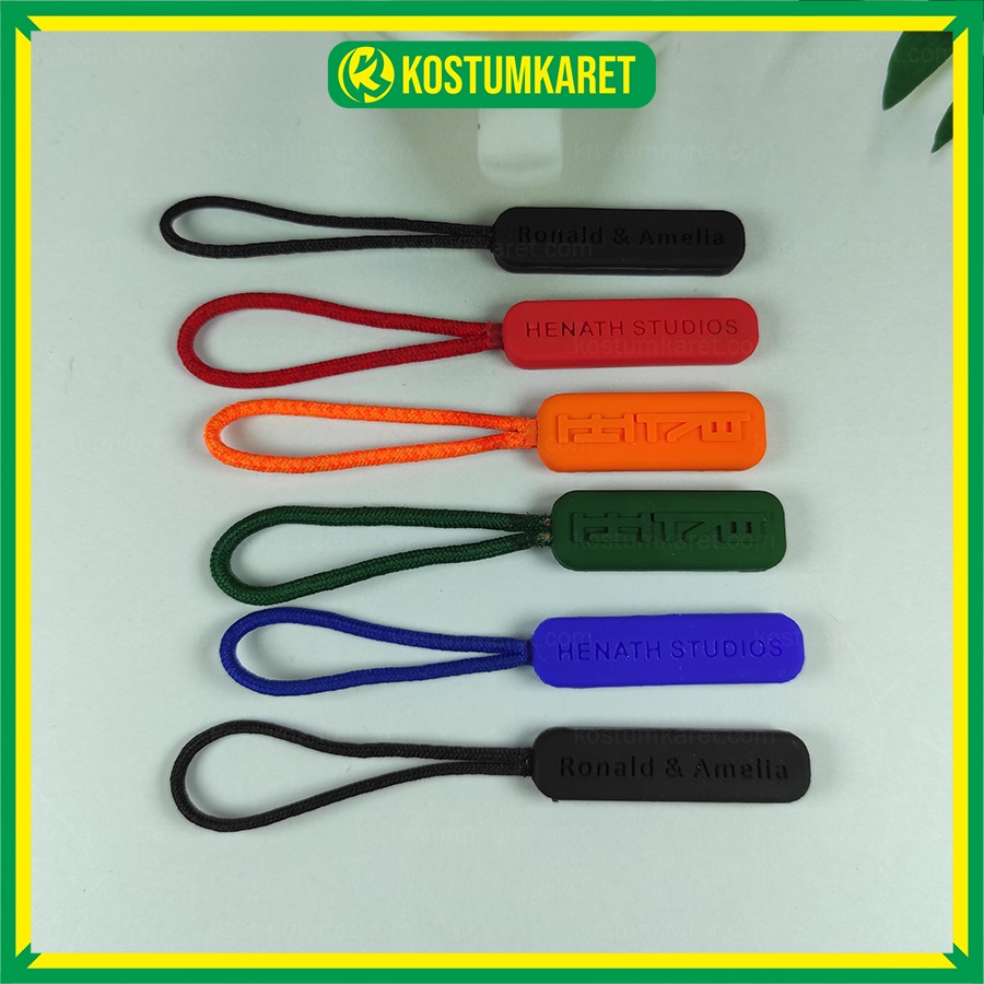 Jual Custome Zipper Puller TPR Rubber | Tarikan Resleting Karet ( Bukan ...
