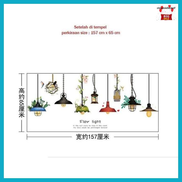 Jual DINDINGSTIKER- RETRO LAMP SK9364 - STIKER DINDING / WALL STICKER ...