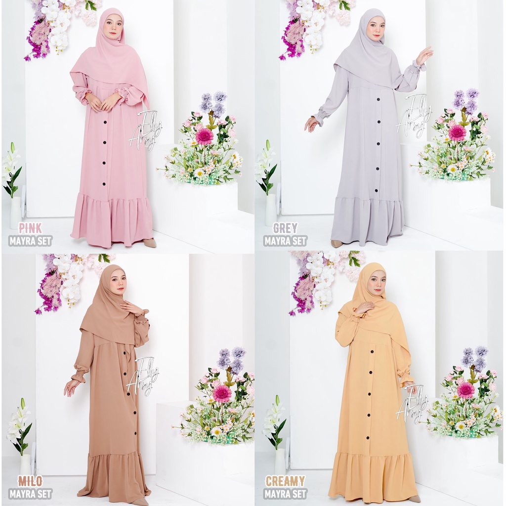 Jual Mayra Set Ori Elly Arsy Bahan Cey Cringcle | Shopee Indonesia