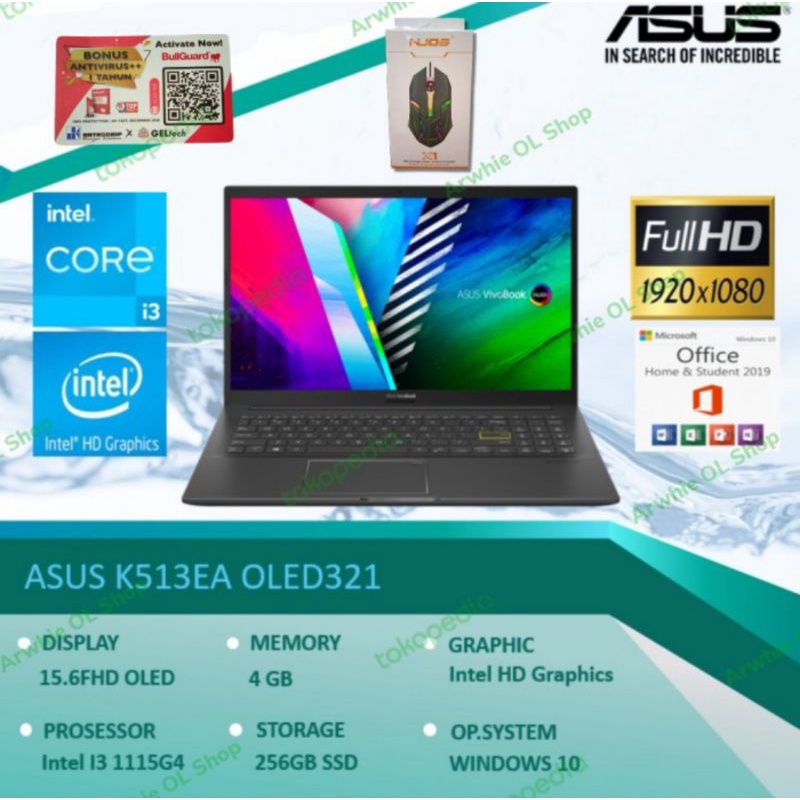Jual Asus Vivobook Ultra 15 OLED 12GB K513EA i3-1115G4 Speaker by ...