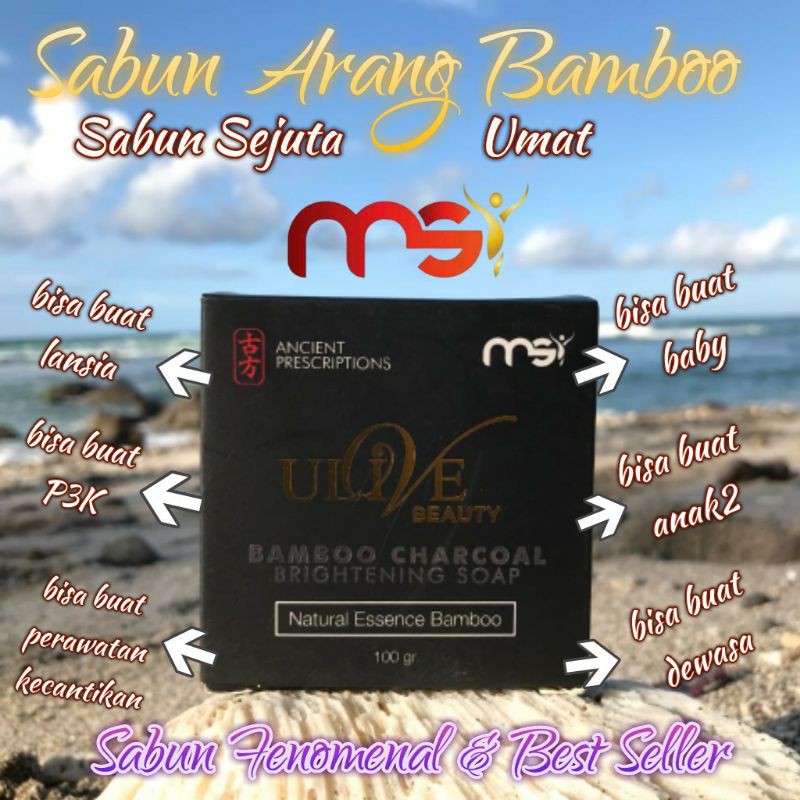 Jual MSI Bamboo charcoal soap ( sabun bamboo MSI) | Shopee Indonesia