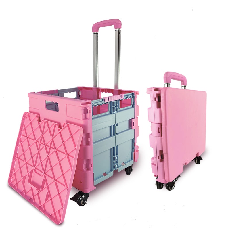 Jual Troli Keranjang Lipat 4 Roda 360 Derajat Folded Trolley Box ...