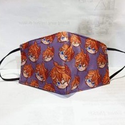 Jual Chide Tartaglia Masker Genshin Impact masker Anime wibu full print ...