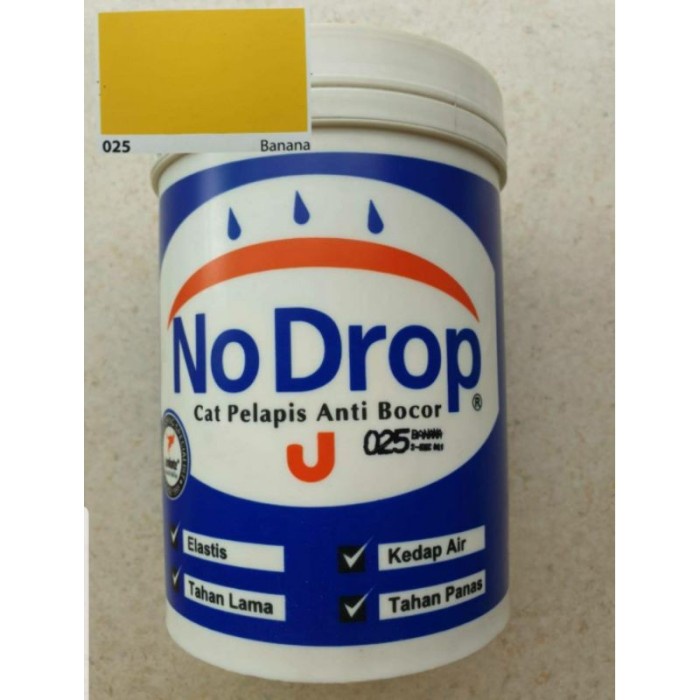 Jual cat tembok no drop cat pelapis anti bocor tahan air 1 kg warna banana | Shopee Indonesia